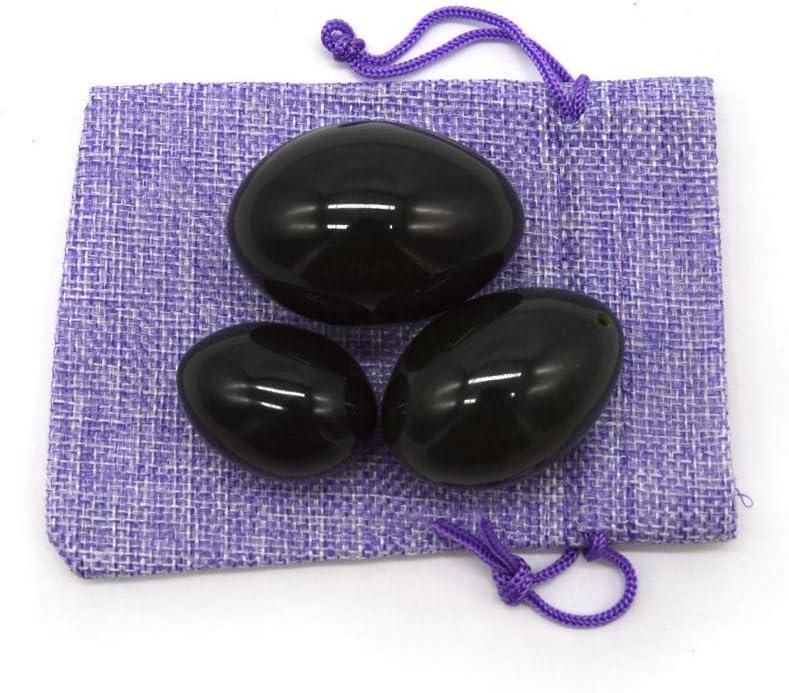 RODEREK Drilled Nephrite Jade Yoni Egg Set | Natural Jade Massage Stone ...
