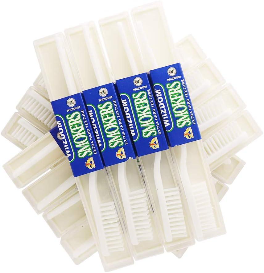 DR PERFECT WISDMAX Adult Smoker's Toothbrush Super Hard Bristles (12 ...