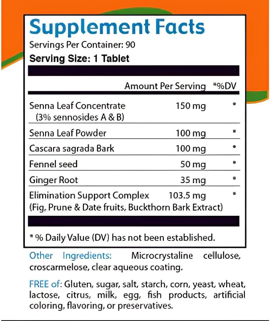 Viva Vitamins Natural Cleanse Tablets - Herbal Intestinal Sweep for ...