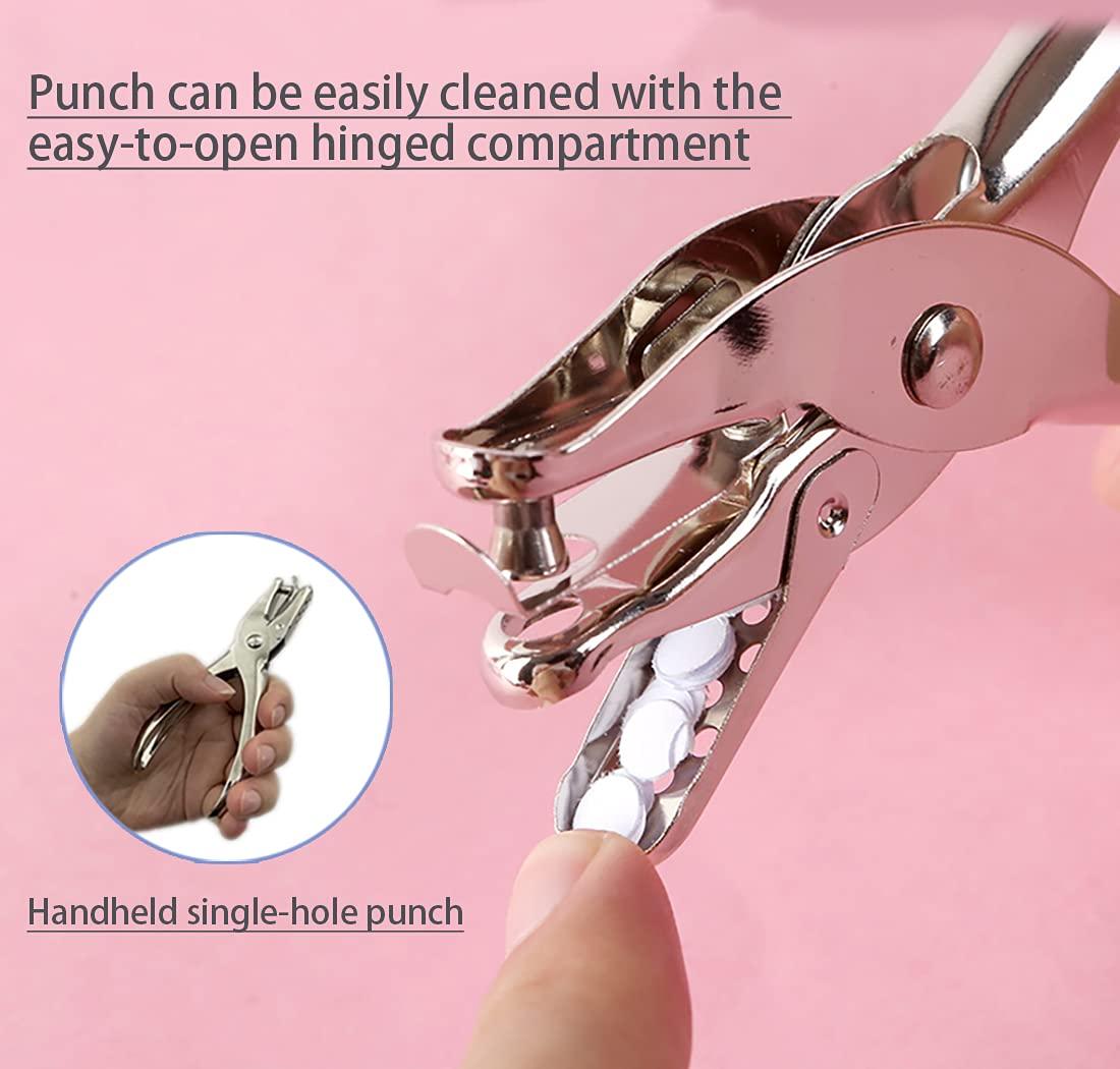 Small Single Hole Punch 2 Pack - 1/4 and 1/8 Inch Handheld Circle ...