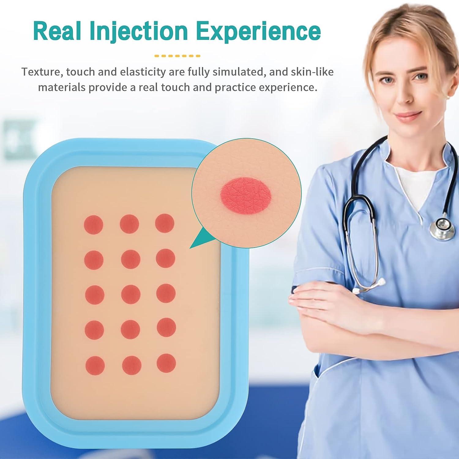 Intradermal Injection Training Pad - Silicone Practice Model for Nurses ...