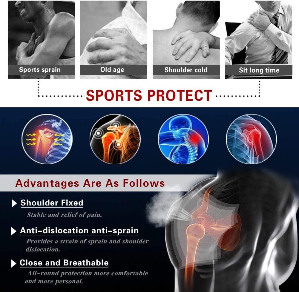 Adjustable Shoulder Support Brace for Men and Women - Relieve Rotator ...