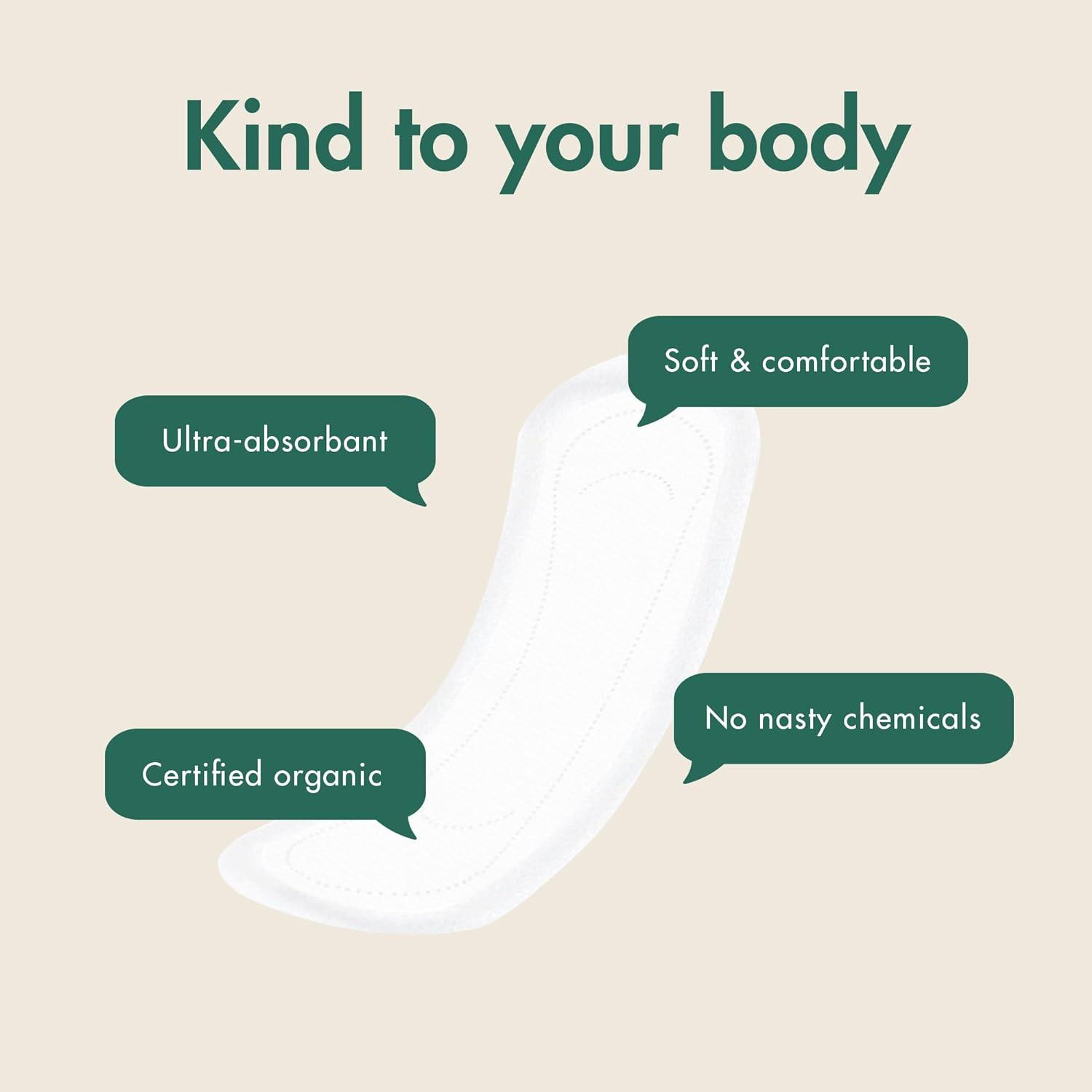 Eco by Naty Incontinence Pads Mini Plus for Women - 16 Count Pack ...