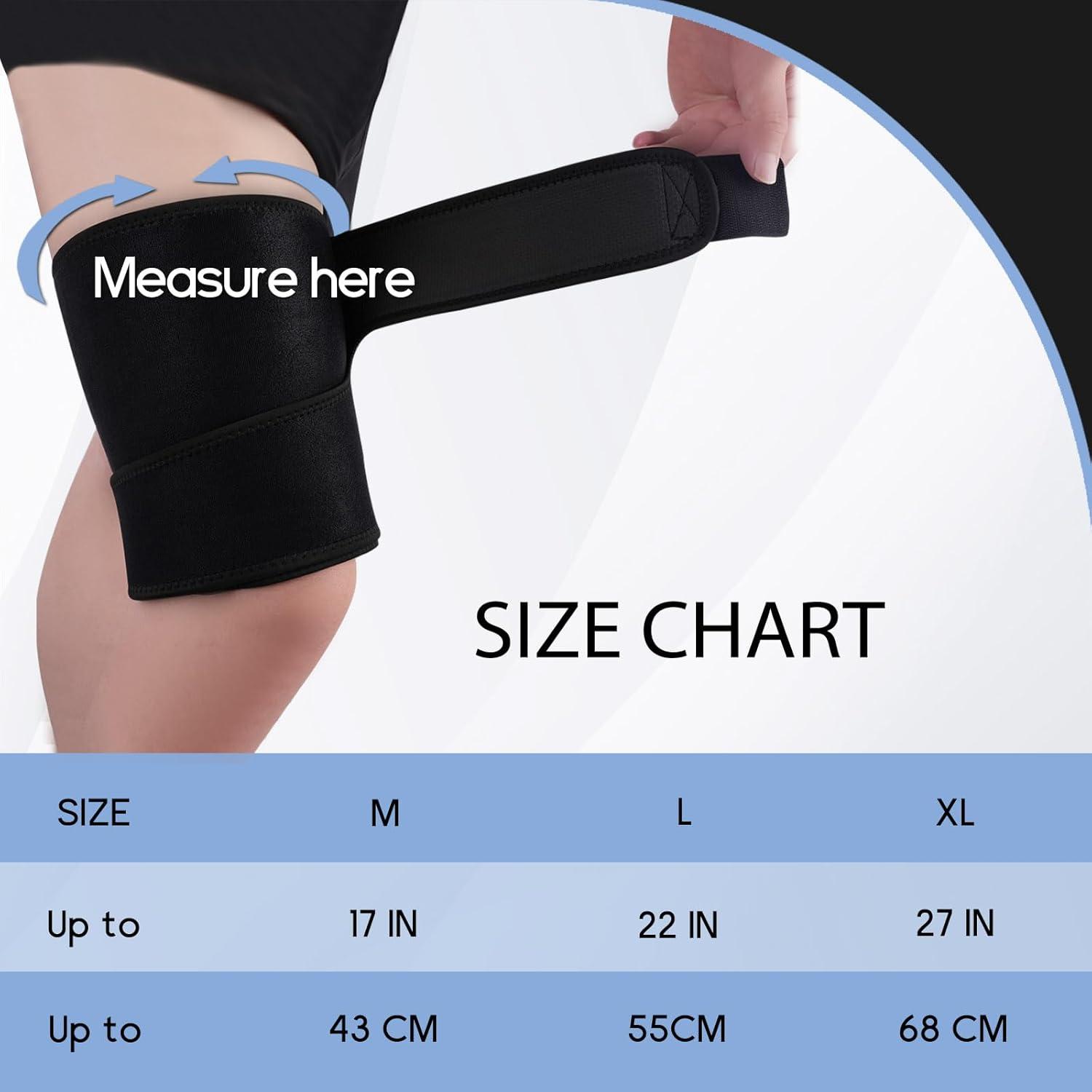 Buy Hamstring Compression Sleeve | Thigh Brace for Groin & Quadricep ...