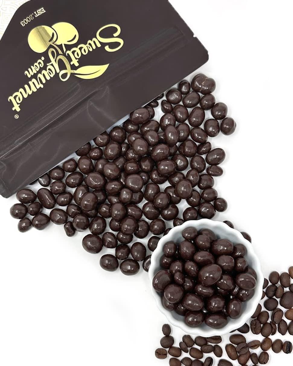SweetGourmet Dark Chocolate Covered Espresso Coffee Beans | 1 Pound ...