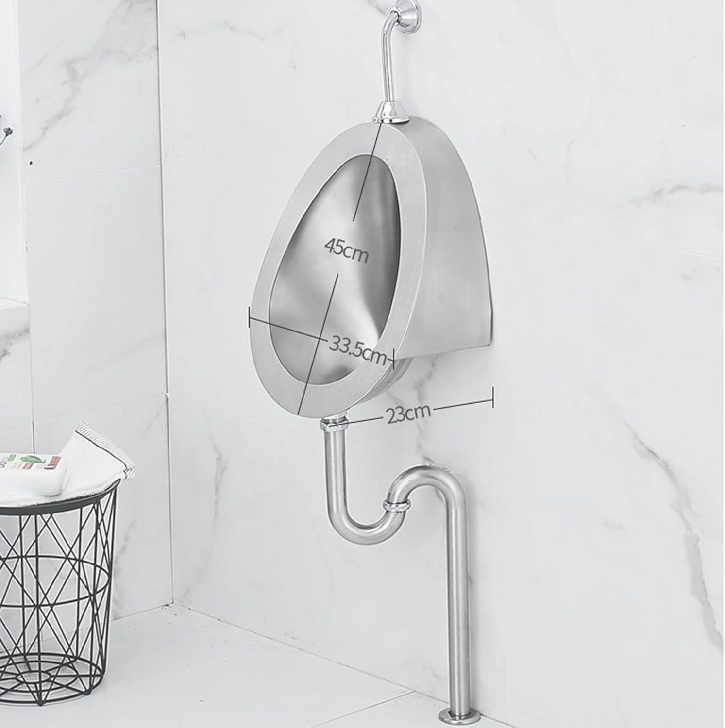 Stainless Steel Wall-Mounted Urinal Men's Urinal Public Toilet Urinal ...