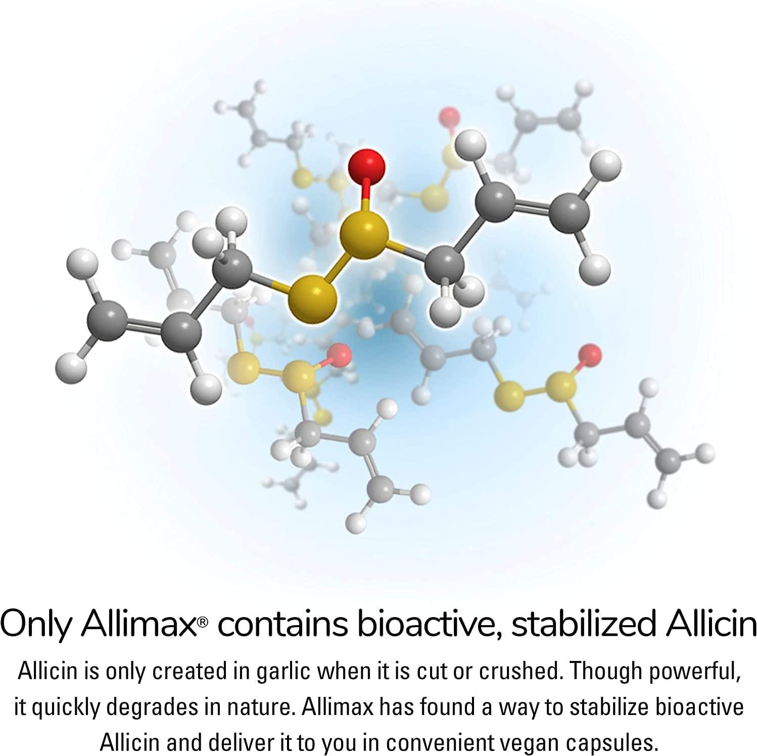 ALLIMAX Stabilized Allicin 180 CT - Powerful Immune Support Supplement ...