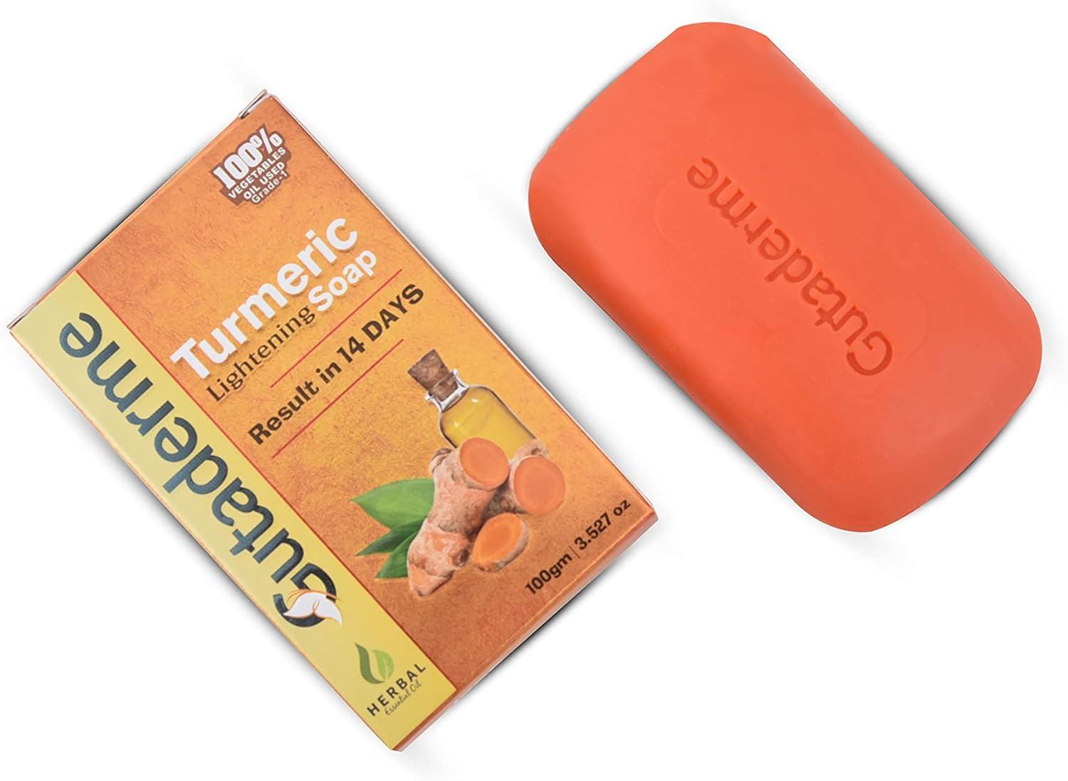 Turmeric Skin Brightening Beauty Soap - Reduce Acne, Fade Scars, and ...
