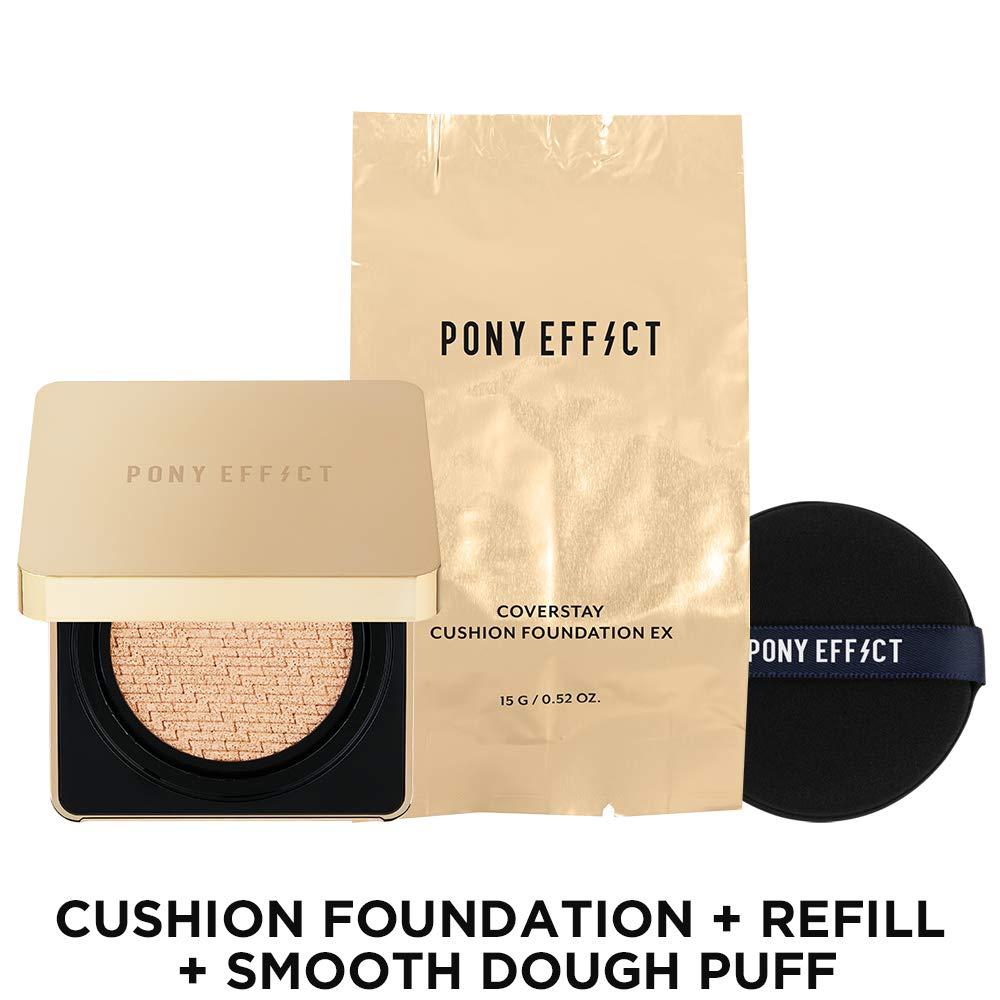 PONY EFFECT Coverstay Cushion Foundation Ex | Rosy Ivory 001 | Long ...