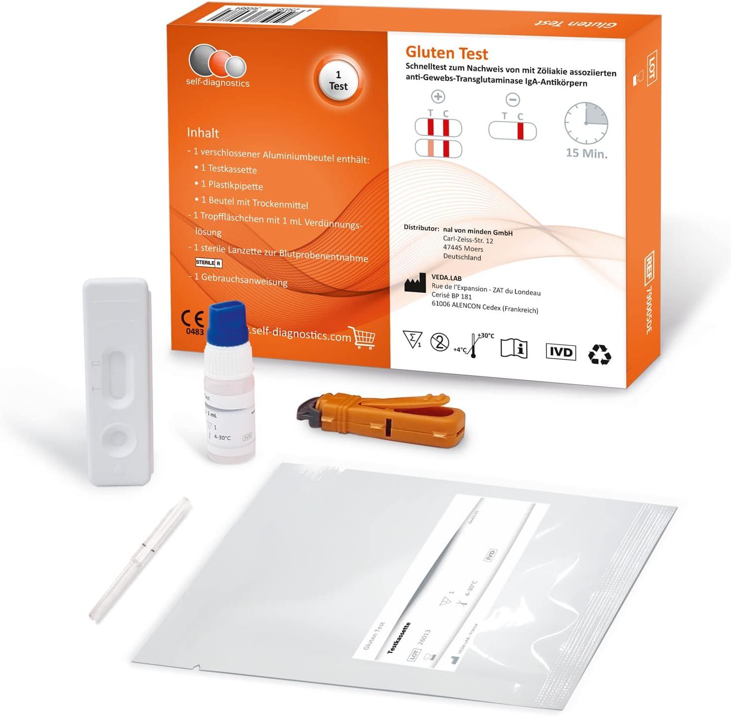 Self-Diagnostic Gluten Test for Celiac Disease - Home Use Rapid Test ...