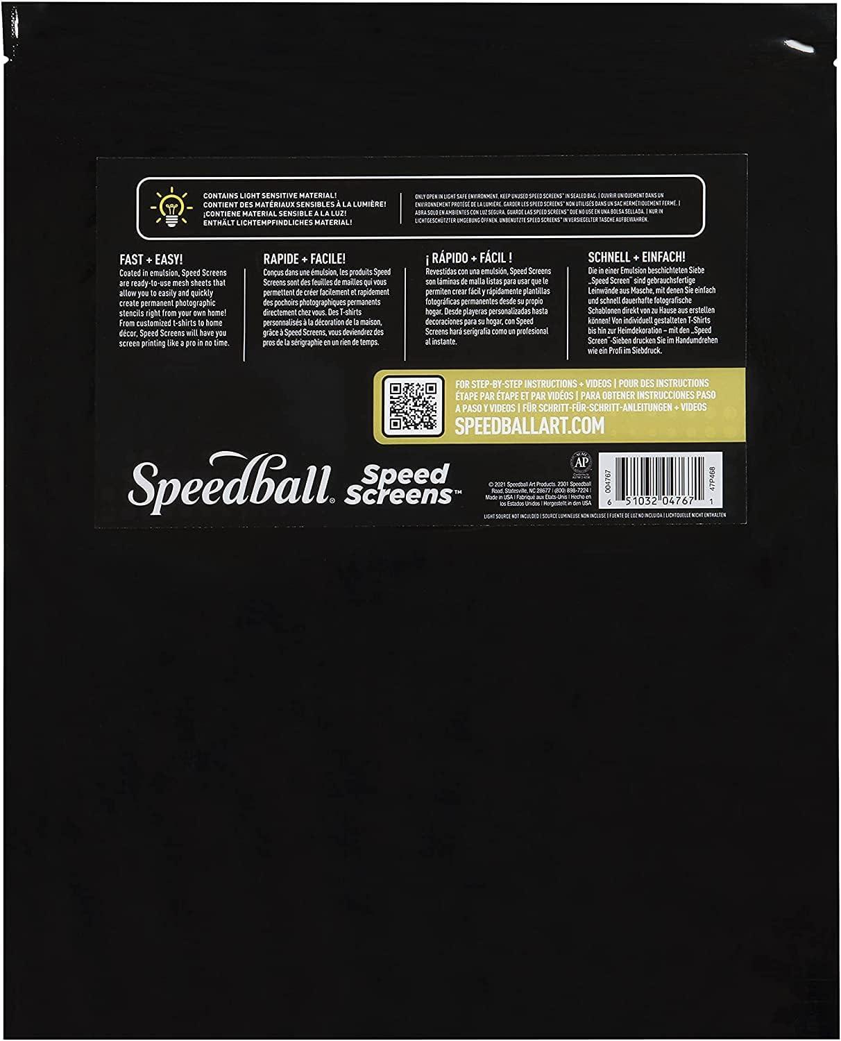 Speedball Speed Screens 10 x 12 (3-Pack) Photo Emulsion Stencils for ...