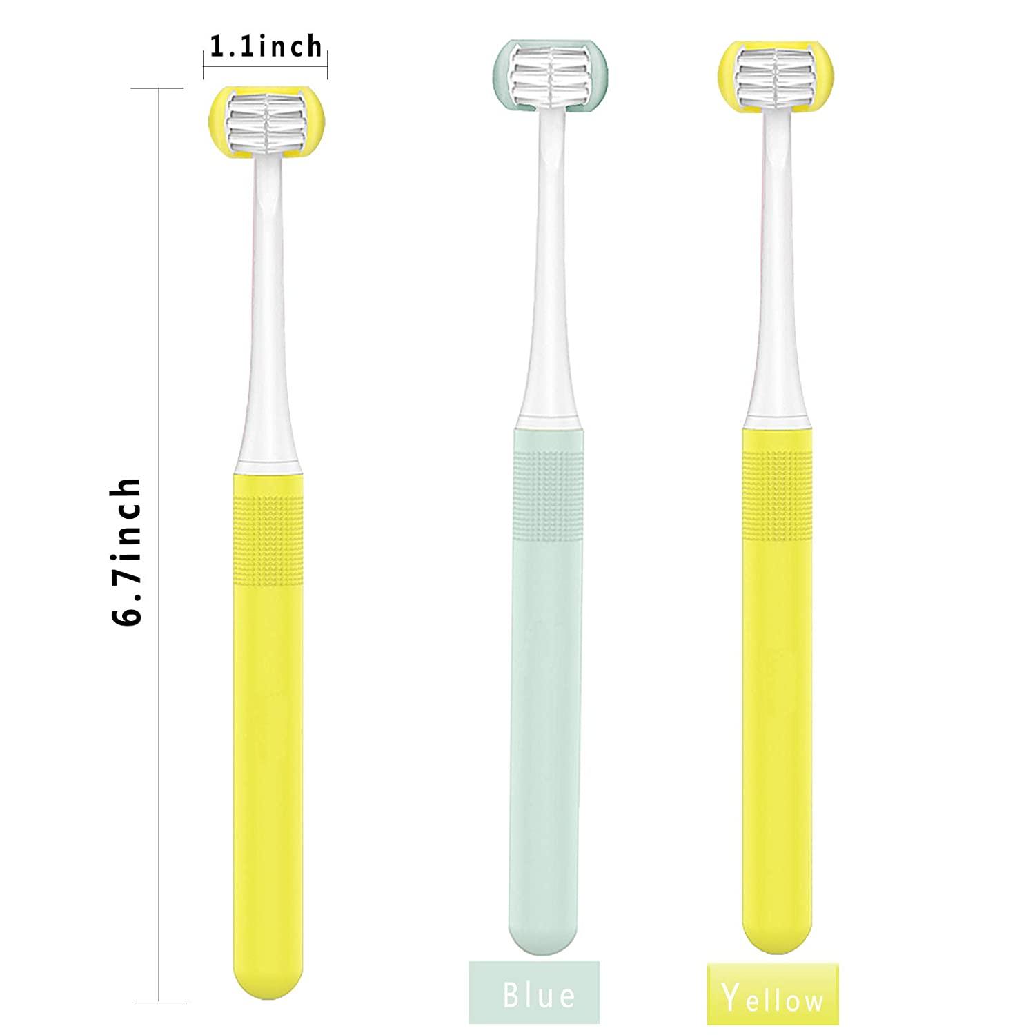 3-Sided Autism Toothbrush for Special Needs Kids - Gentle Clean, Soft ...