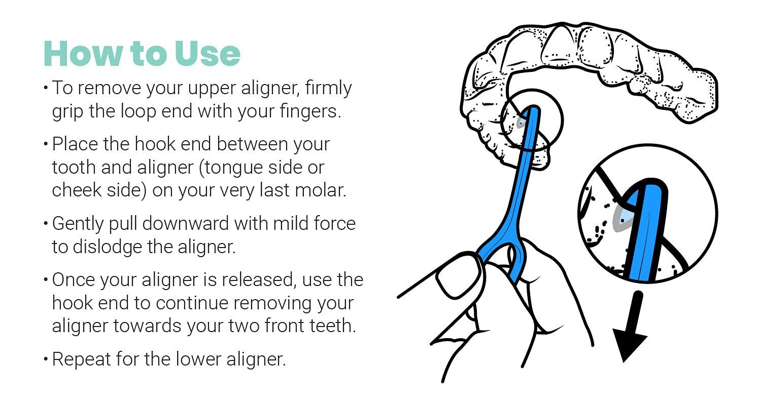 OrthoKey Clear Aligner Removal Tool - Compact Grabber for Invisible ...