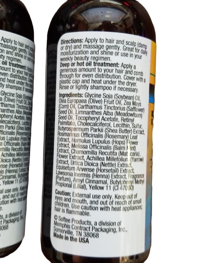 Softee Signature Thickening Growth Oil 1 oz (3 Pack) - Promotes Hair ...