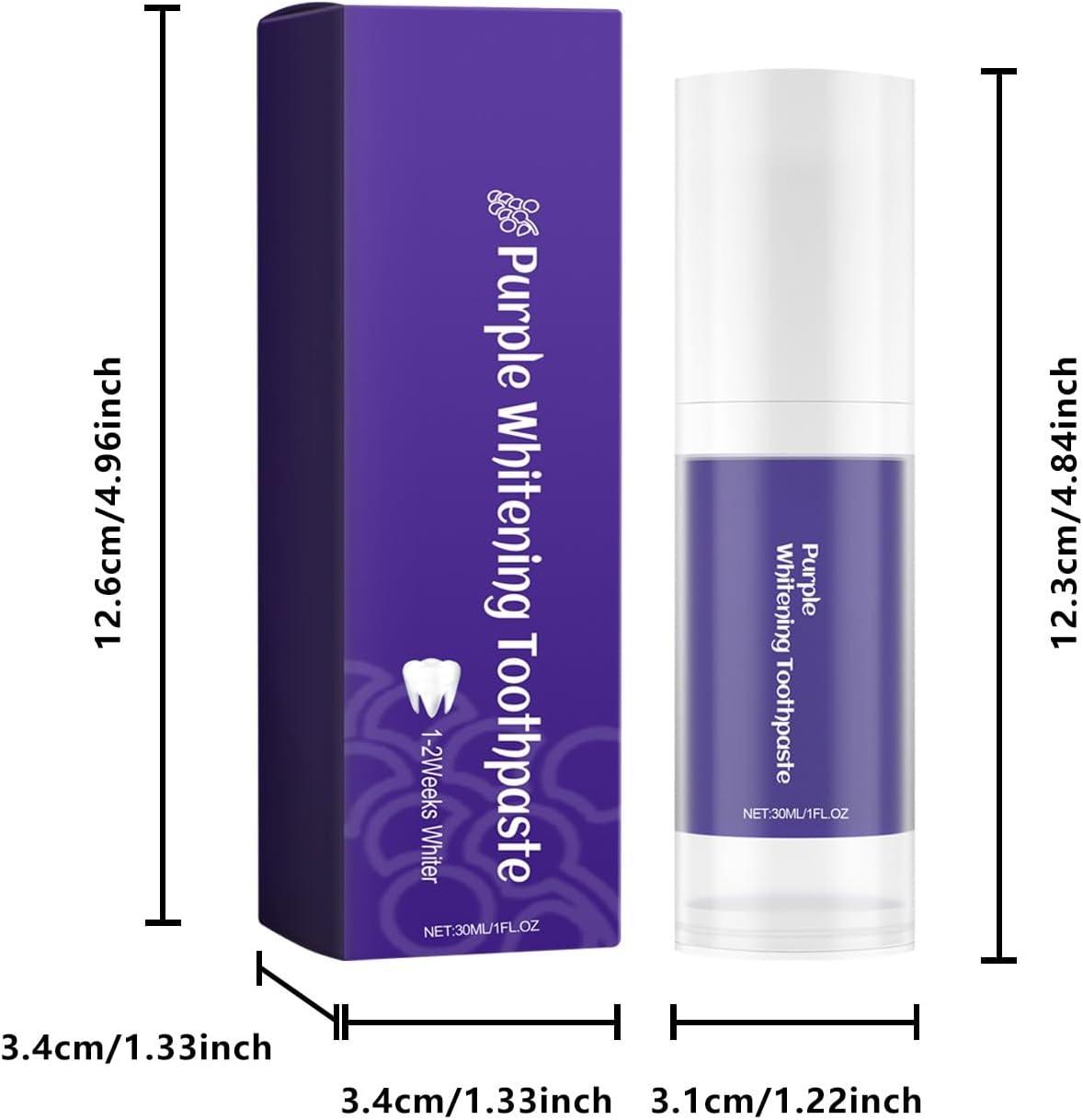Purple Toothpaste for White Teeth | Whitening Toothpaste for a Glowing ...