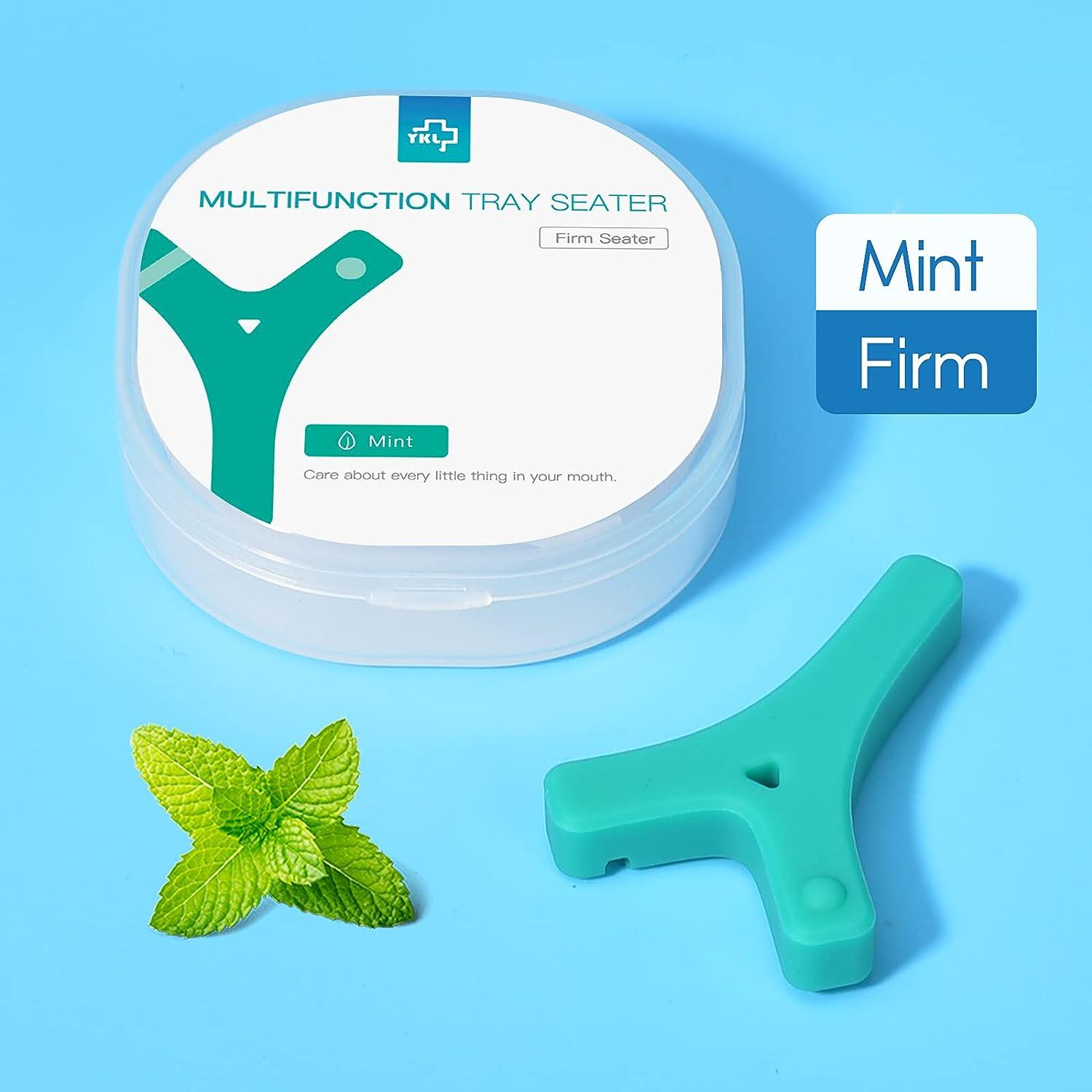Y-Kelin Y-Shaped Aligner Chewies for Invisalign Trays - Green and White ...