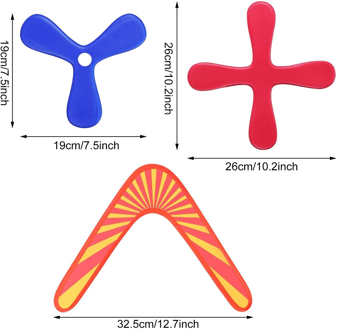 Tatuo Set of 3 Returning Boomerang, Wood Boomerangs and Soft Boomerang ...