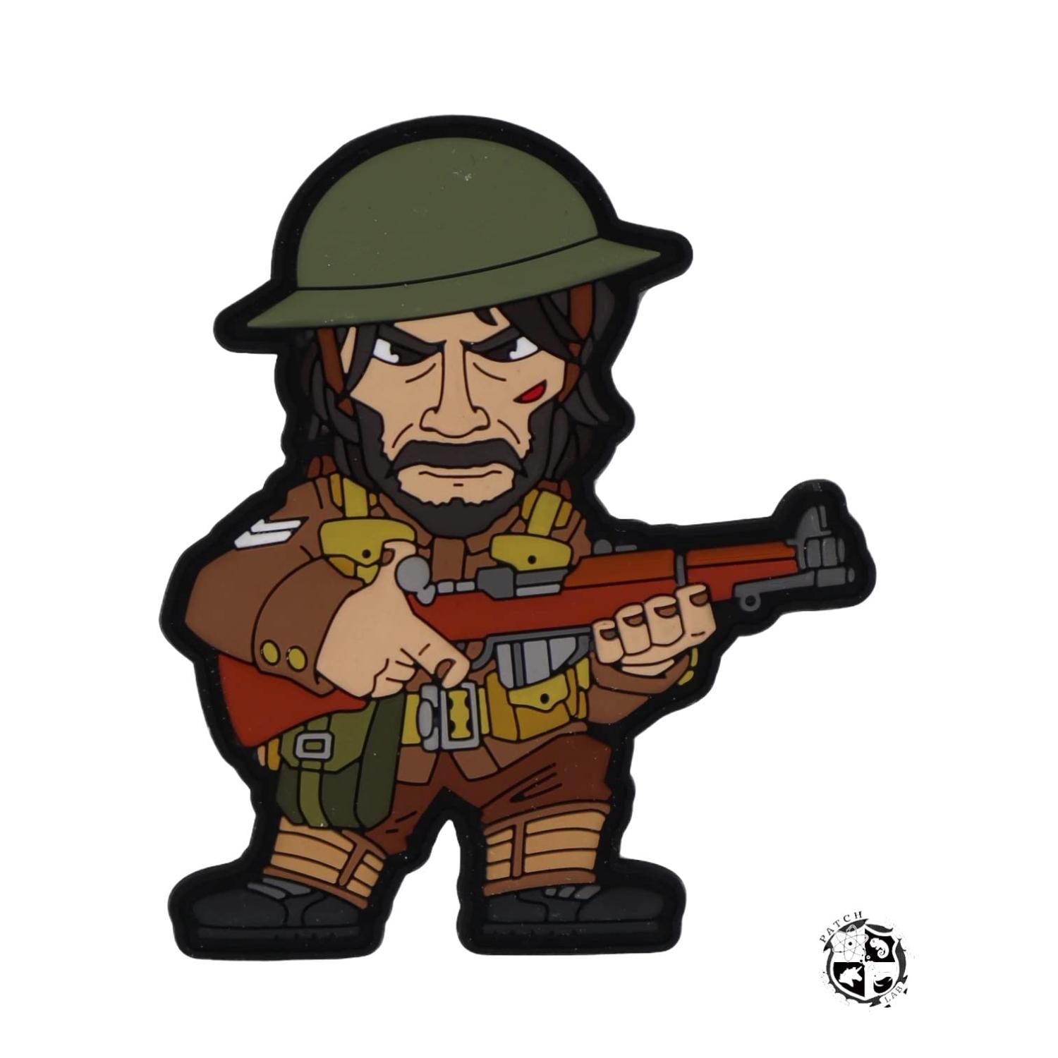 John Hitman 10 WW2 British Soldier PVC Morale Patch - Premium Quality ...