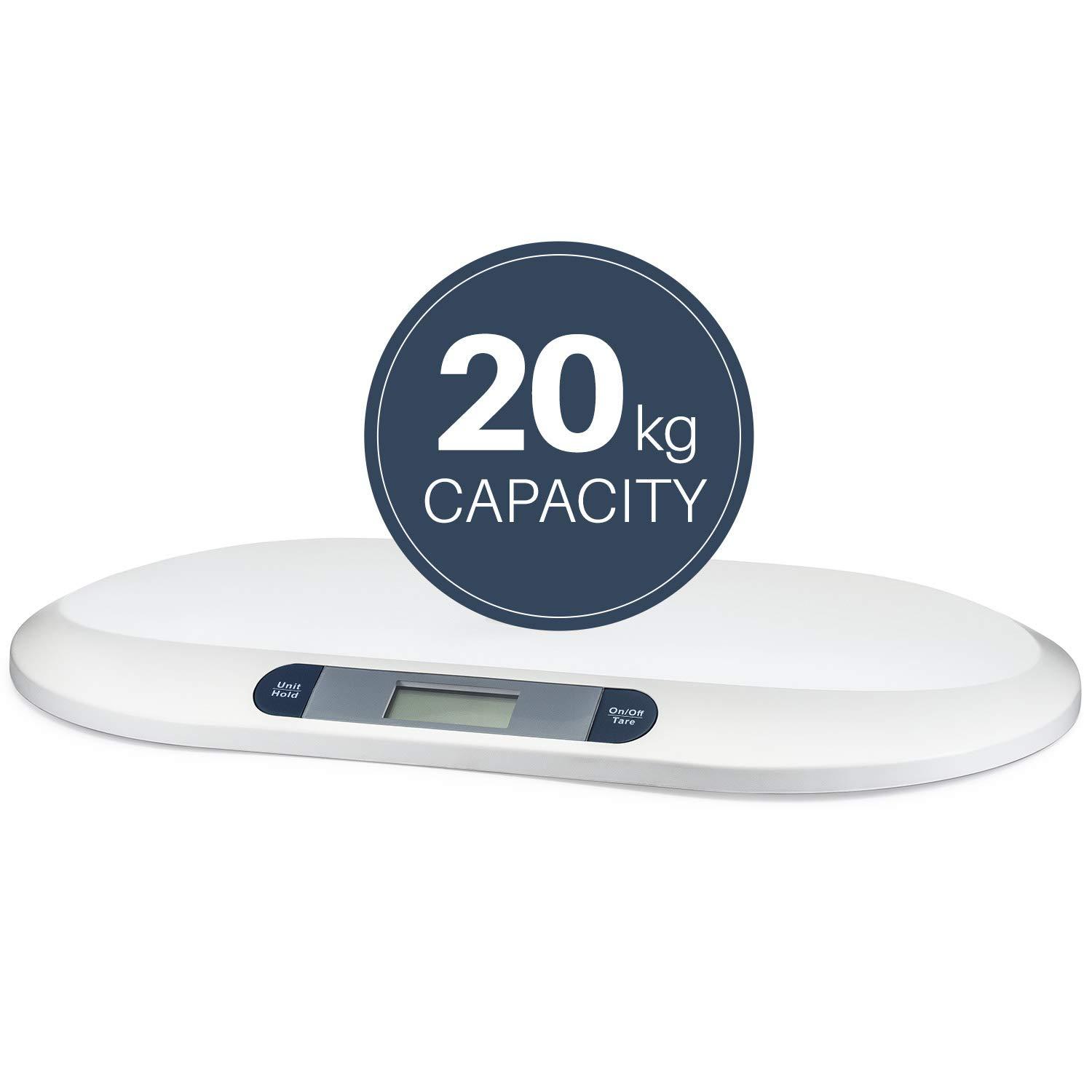 Smart Weigh Comfort Baby Scale - 44 lb Capacity, 3 Weighing Modes ...