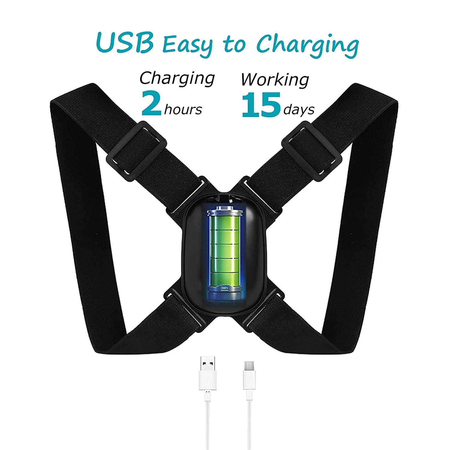 Smart Posture Corrector with Vibration Reminder - Backmedic for Men ...