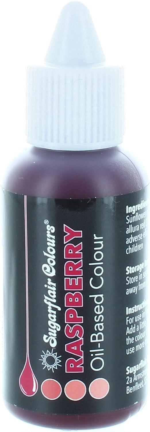 Sugarflair Raspberry Oil Based Food Colouring - Highly Concentrated ...