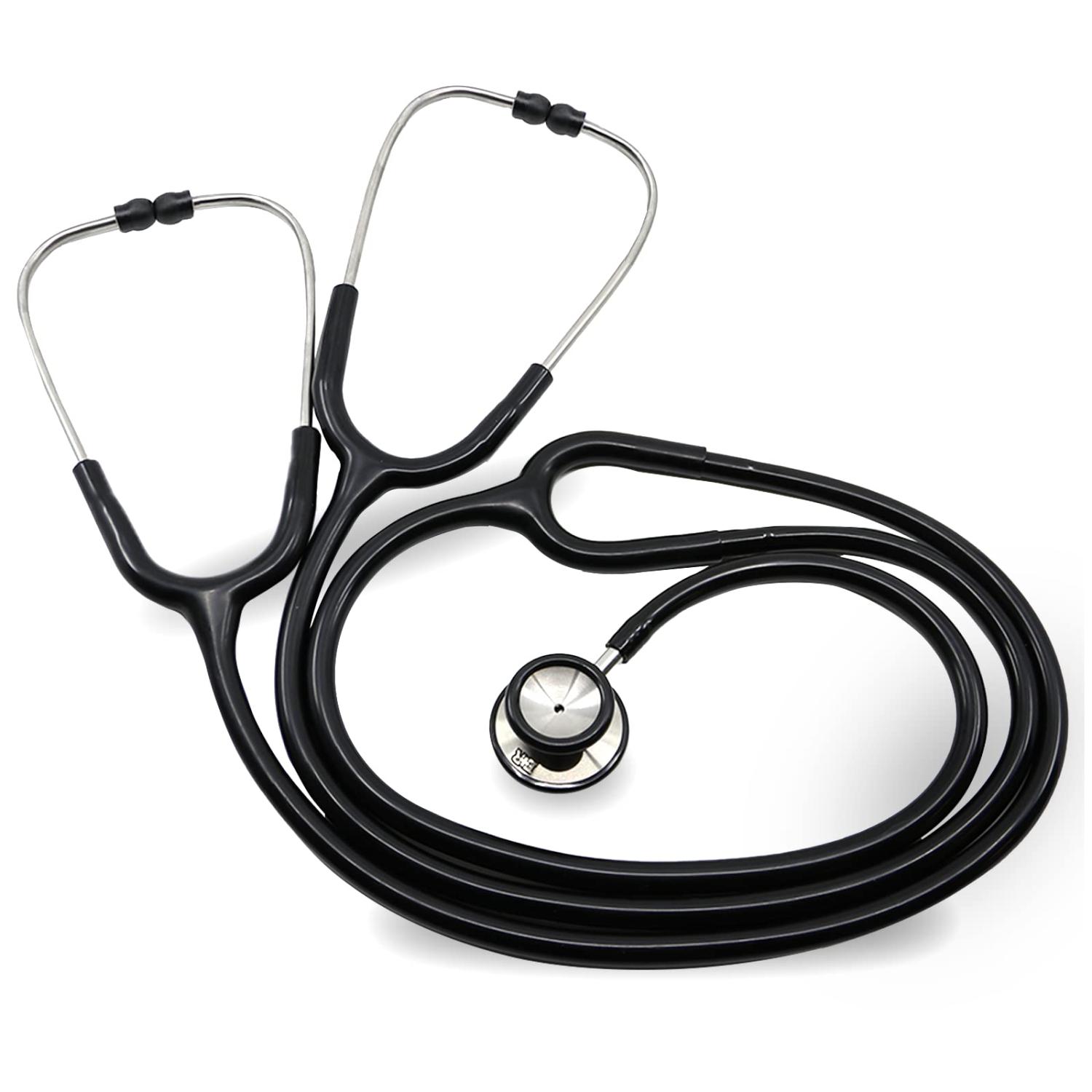 Deluxe Dual-Head Teaching Stethoscope for Medical Training - Black ...