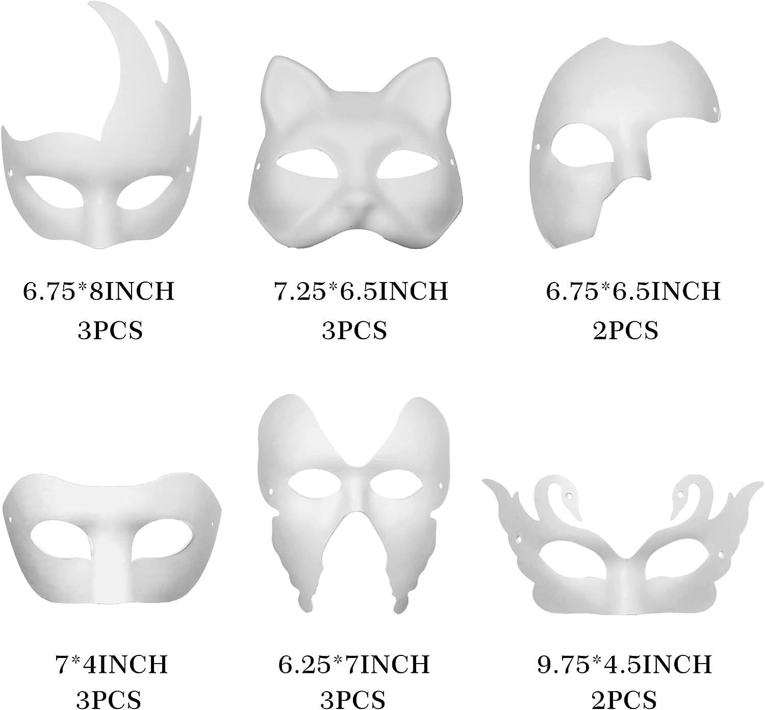 Half Face Masquerade Masks Templates