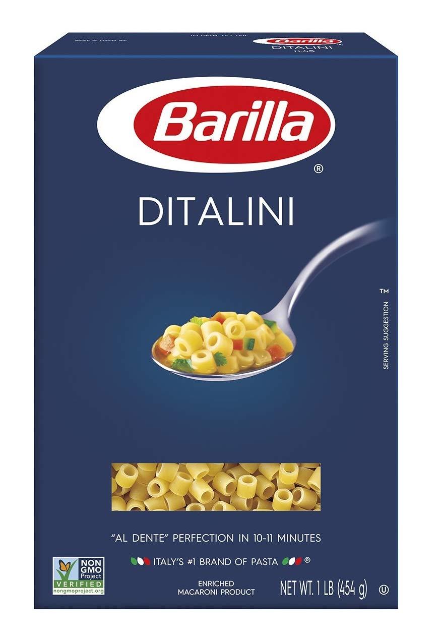Barilla Ditalini Pasta 16 Oz. (1 Lb.) - Set of 2 Packages | Buy Online ...