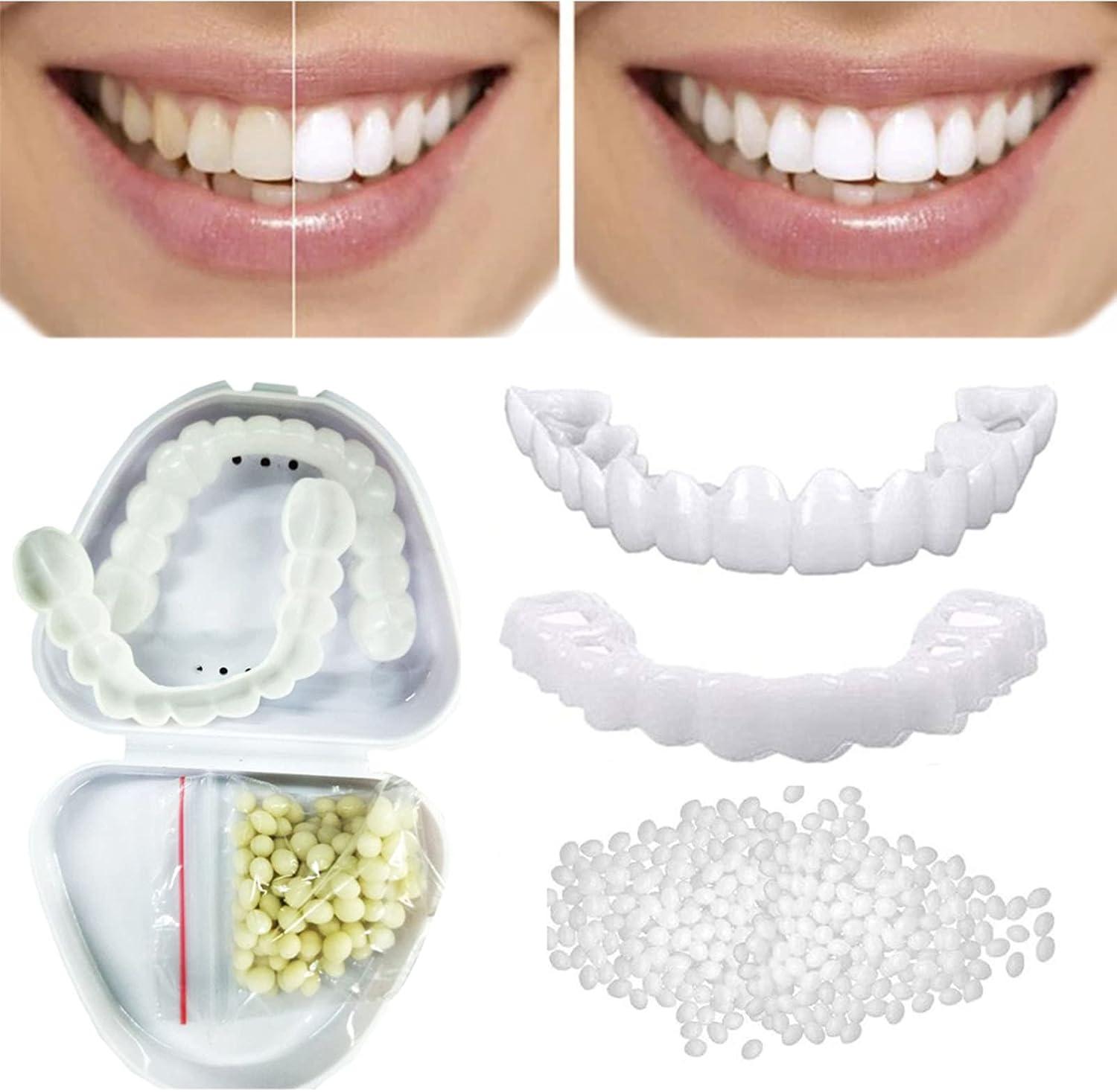 Instant Perfect Smile: 2 Pairs Extra Thin Teeth Veneers Braces ...
