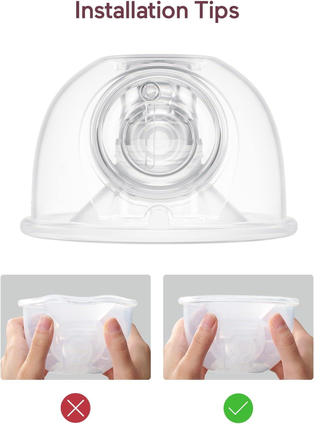 Momcozy Full Set Collector Cup for Momcozy S9 Pro/S12 Pro NOT for S9/S12. Original S9 Pro/S12 ...