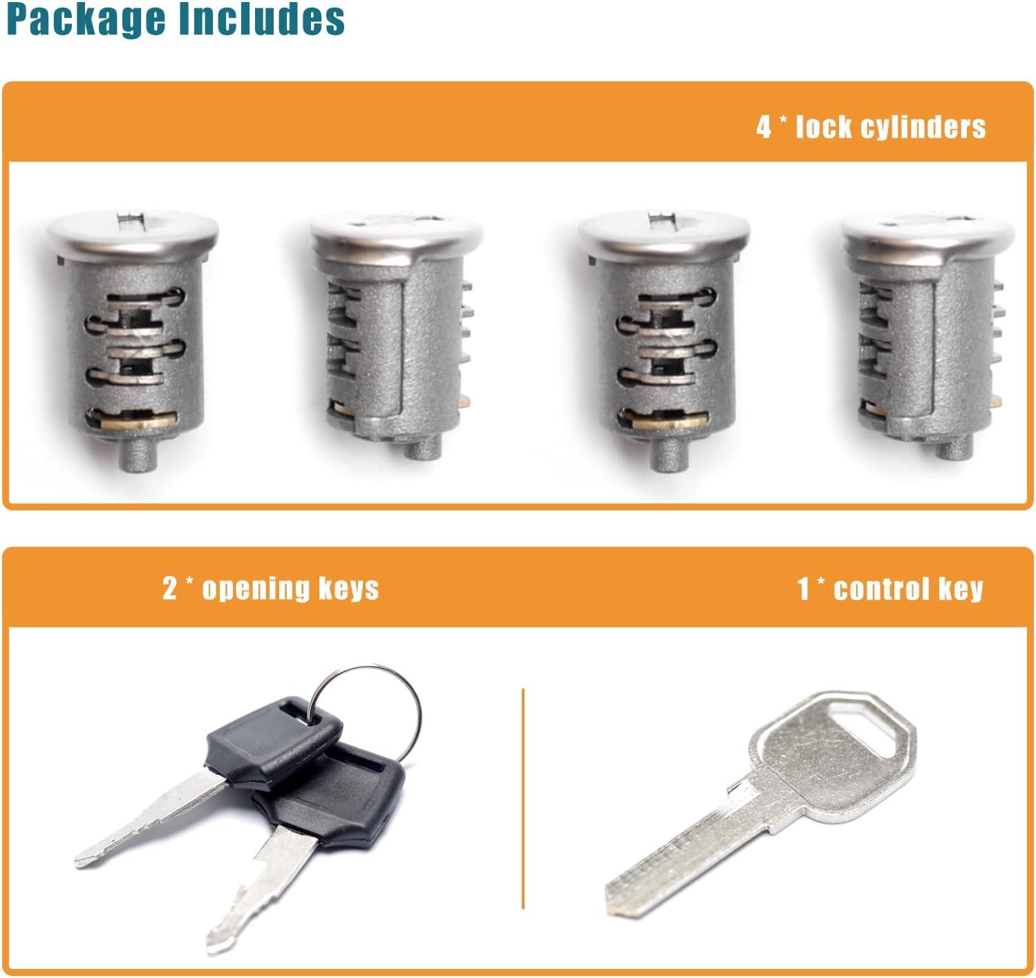 Yakima SKS Car Rack System Lock Cylinders 4 Pack with Keys ...
