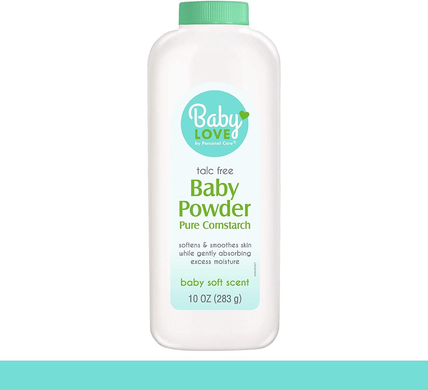 Organic Baby Powder: Pure Cornstarch - 10 oz | Gentle & Safe for ...