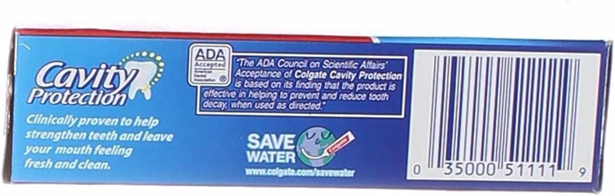 Colgate Cavity Protection Fluoride Toothpaste 1oz Travel Size Pack of 8 ...