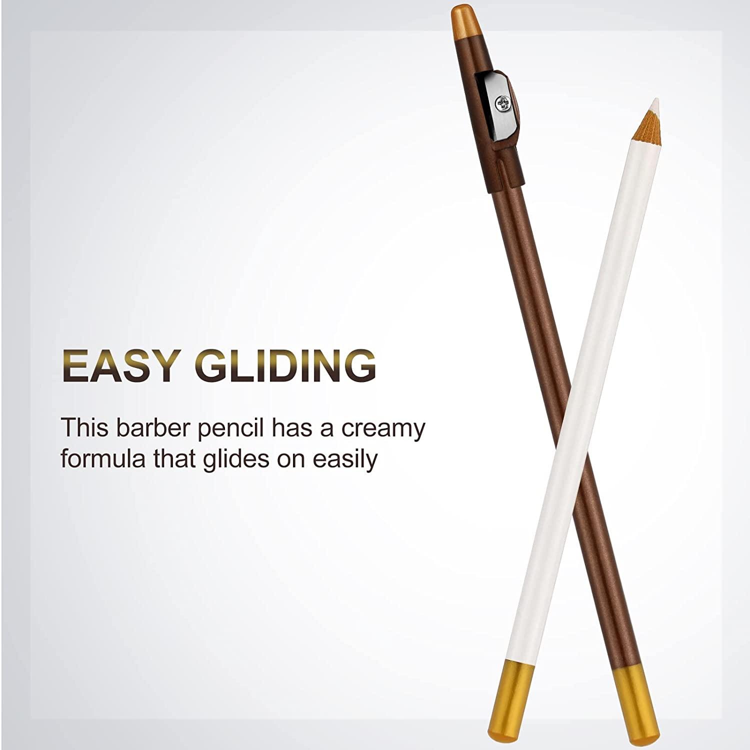 Barber Pencil Set with Sharpener - Beard & Hairline Shaping Razors ...