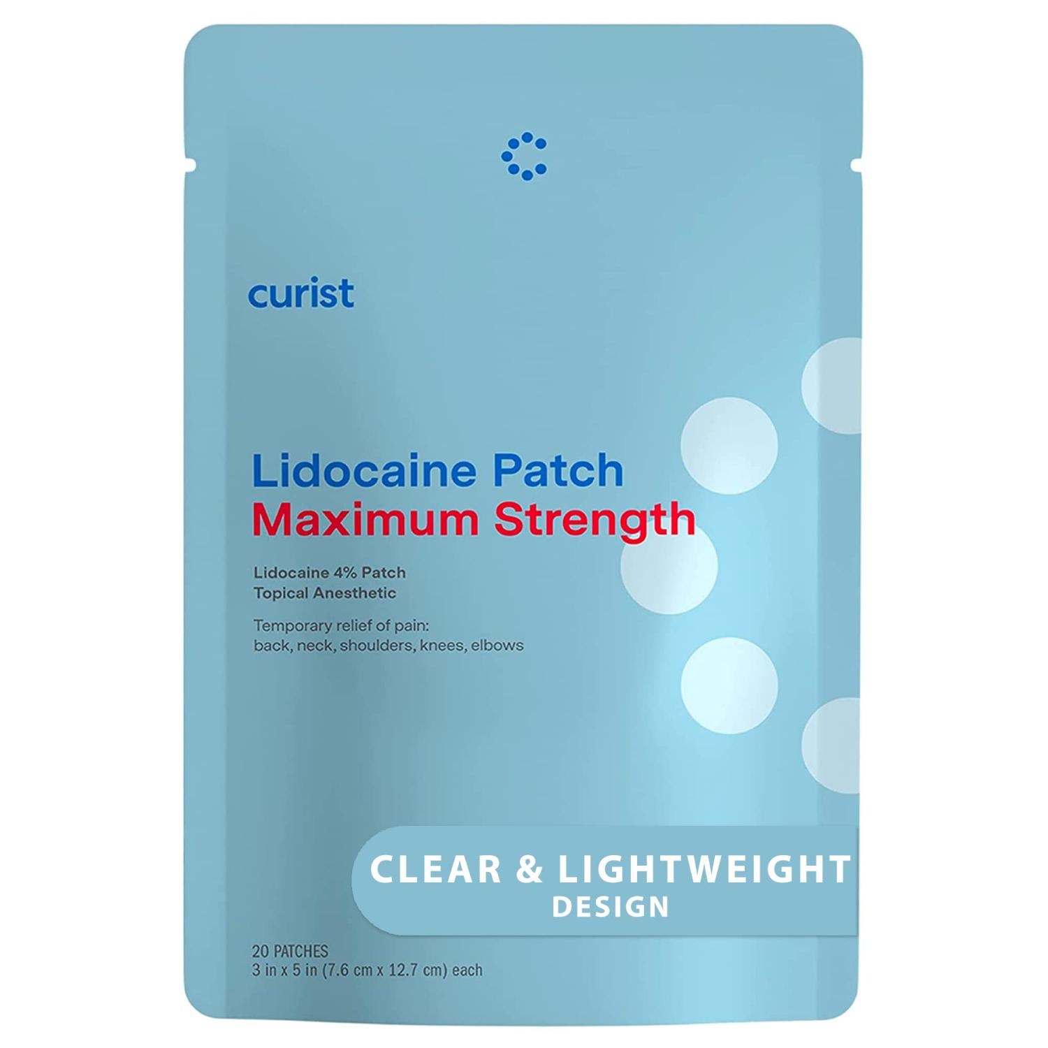 Curist Lidocaine Patches - Maximum Strength Pain Relief for Back, Neck ...