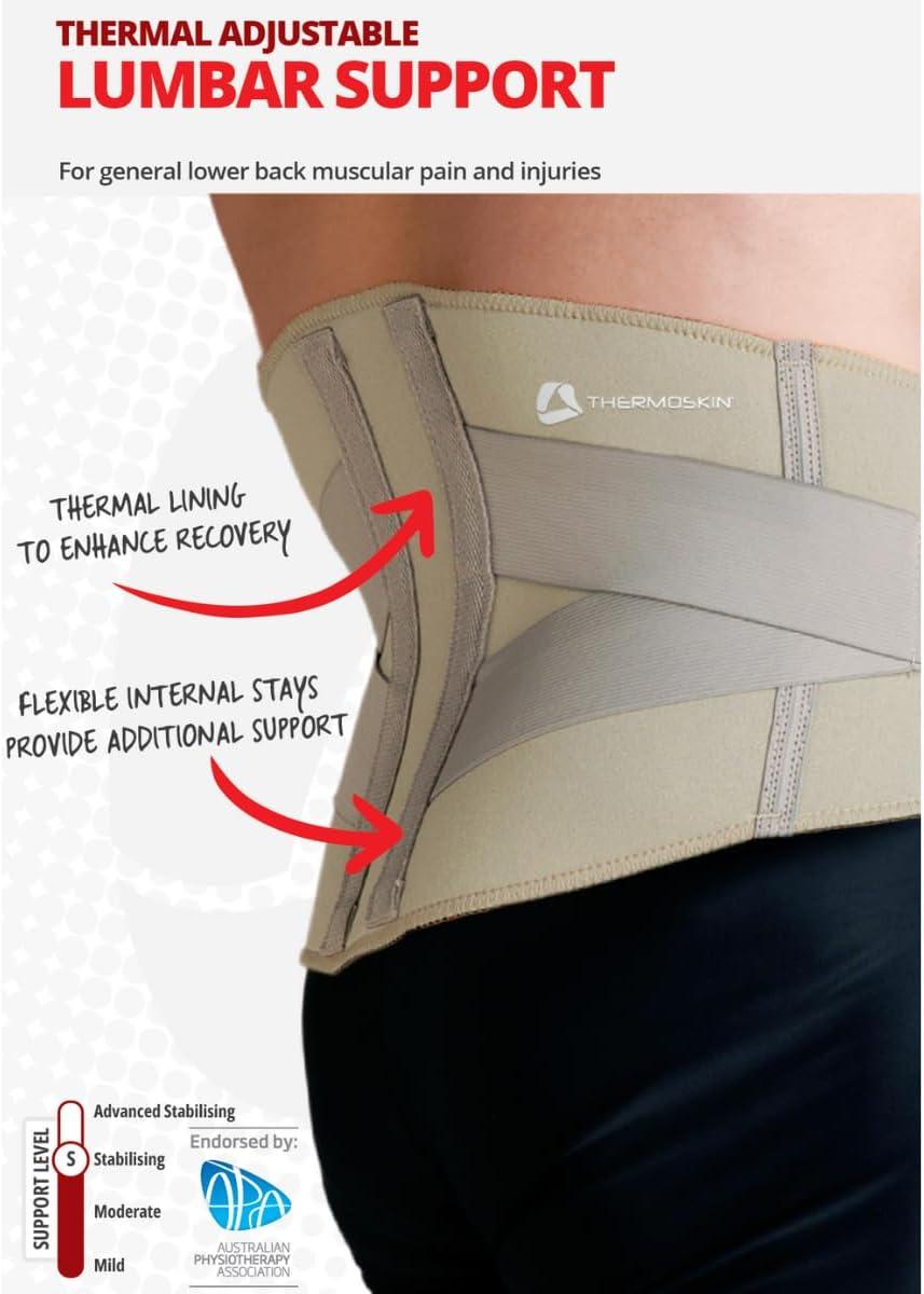 Buy Thermoskin Lumbar Back Support - Medium Beige | International ...