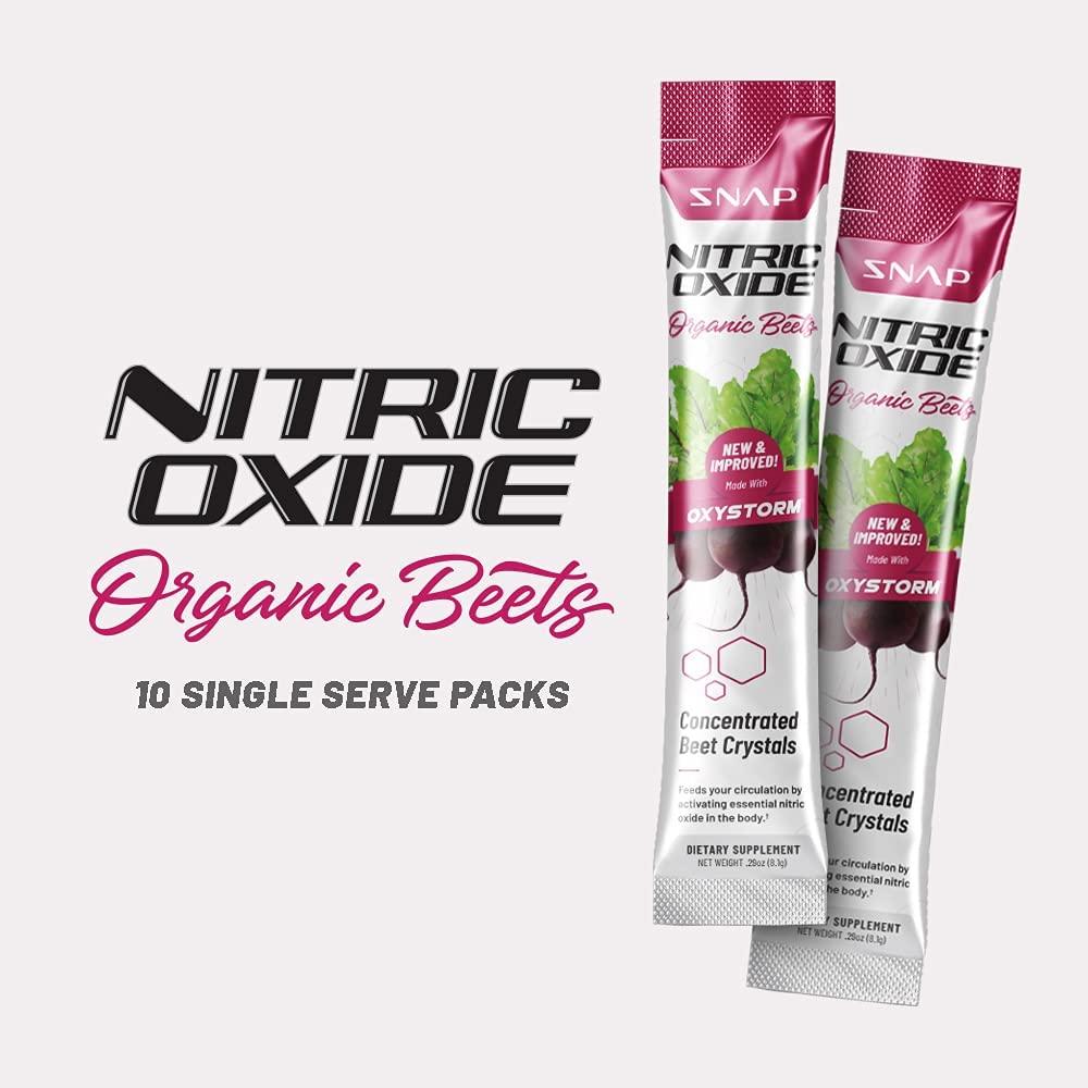 Snap Supplements Nitric Oxide Organic Beet Root Powder - 10 Convenient ...