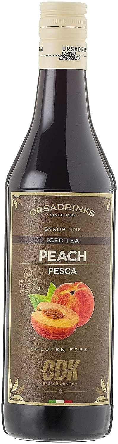 ODK Peach Iced Tea Syrup 750ml - Single - Flavoured Cocktail Syrup ...