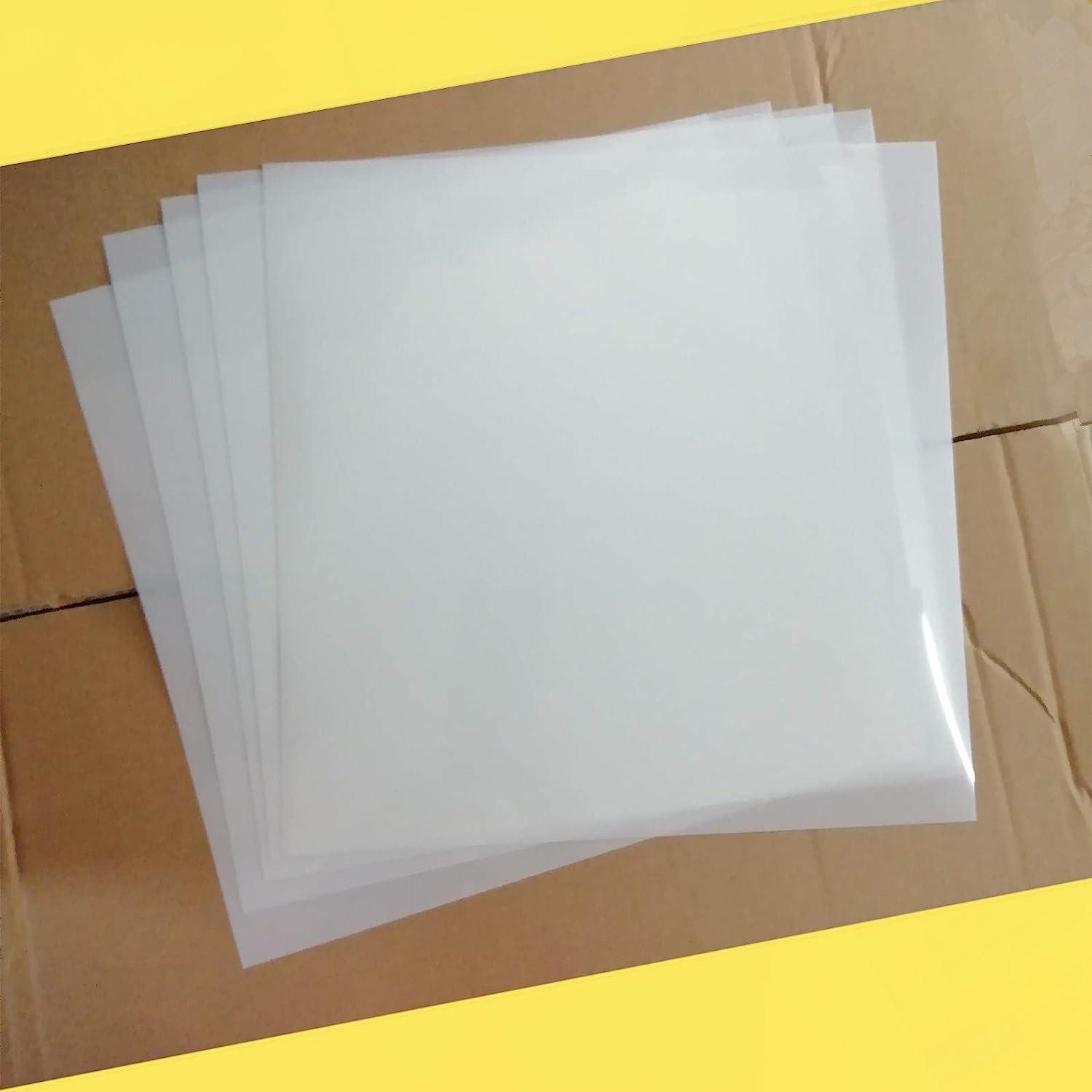 10-Pack 10 mil Mylar Sheets 12x12 inch for Stencil Making - Milky ...