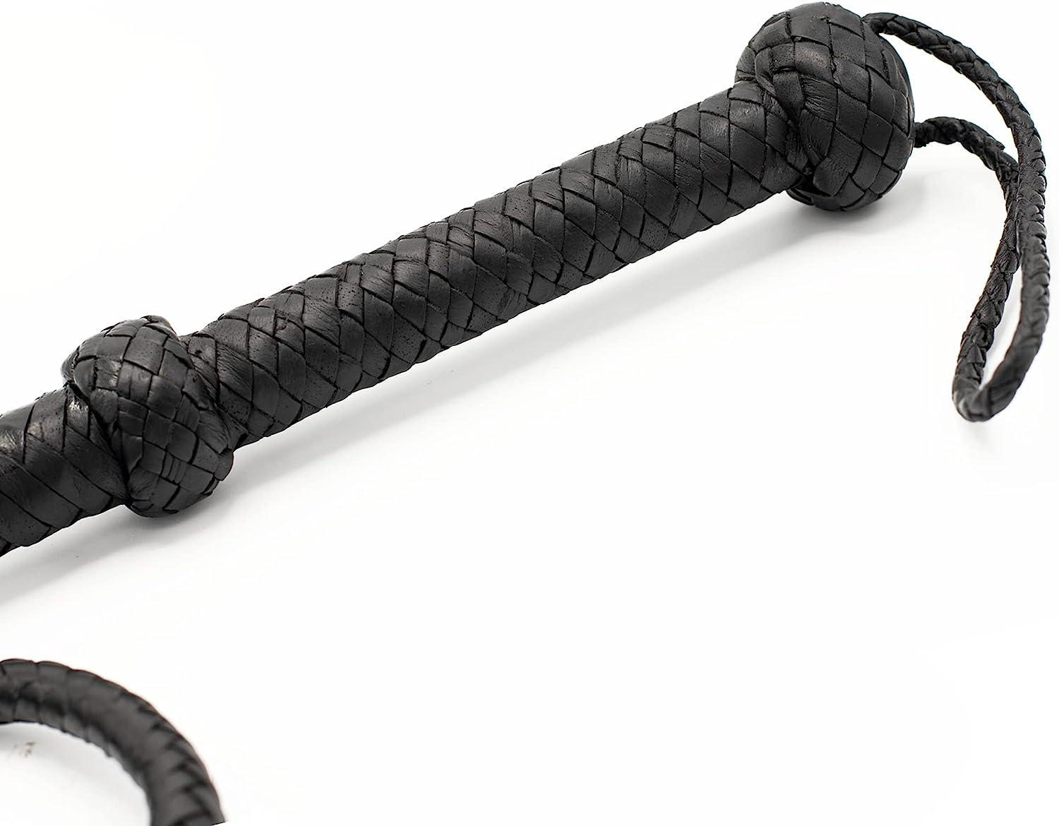 Ardour Crafts Bull Whip 4 feet Handmade Leather Cowhide Stock Whips for ...