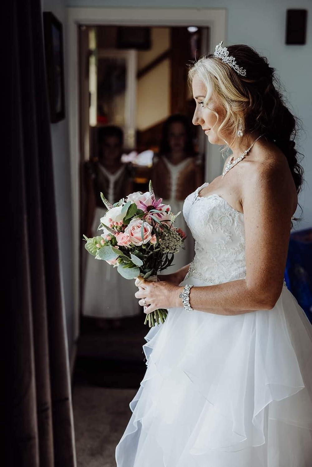 SNOWH Crystal Crown Tiara - Rhinestone Princess Wedding Pageant ...