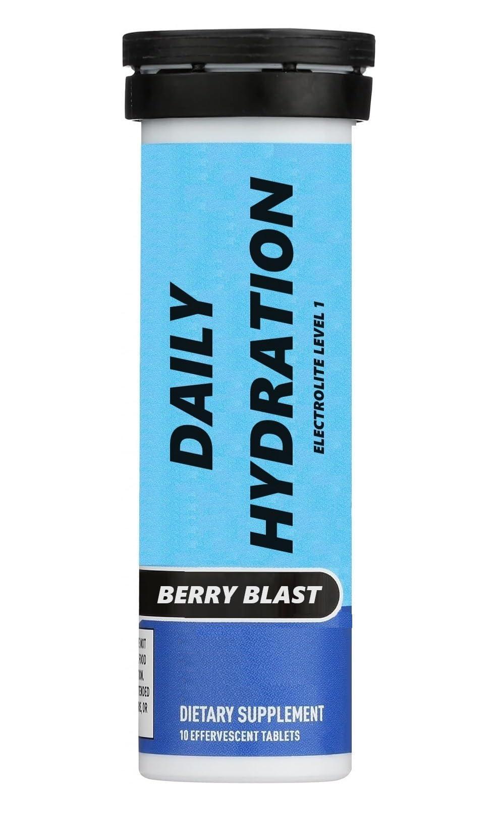 Daily Hydration Electrolyte Supplement Tablets - Berry Blast Flavor ...