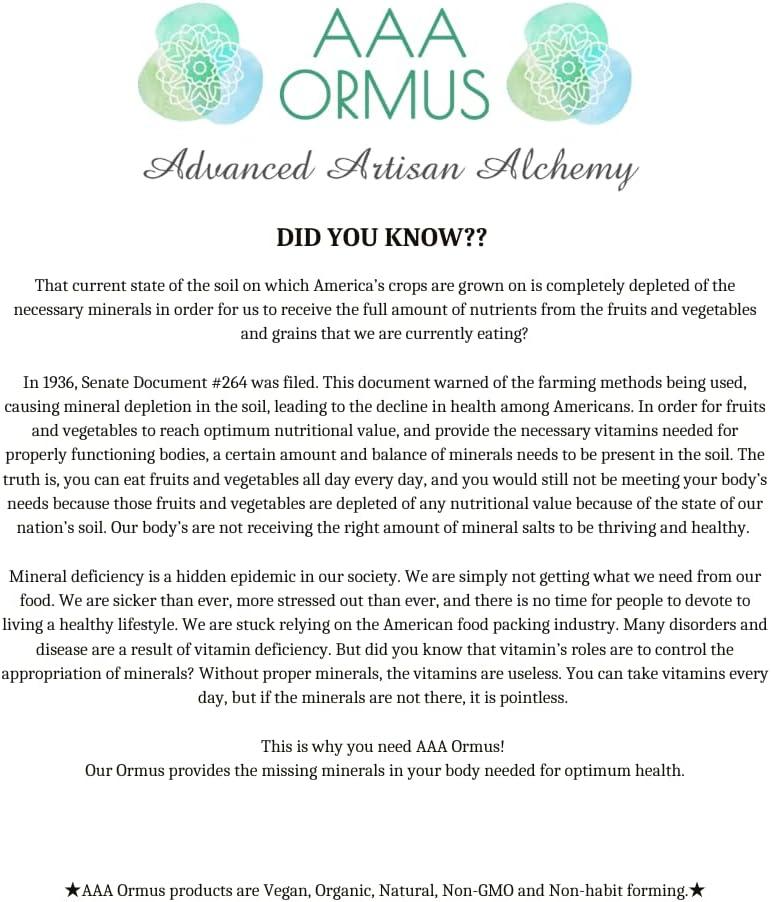 ORMUS Rose Monoatomic Gold Capsules - The Philosophers Stone - Vegan ...