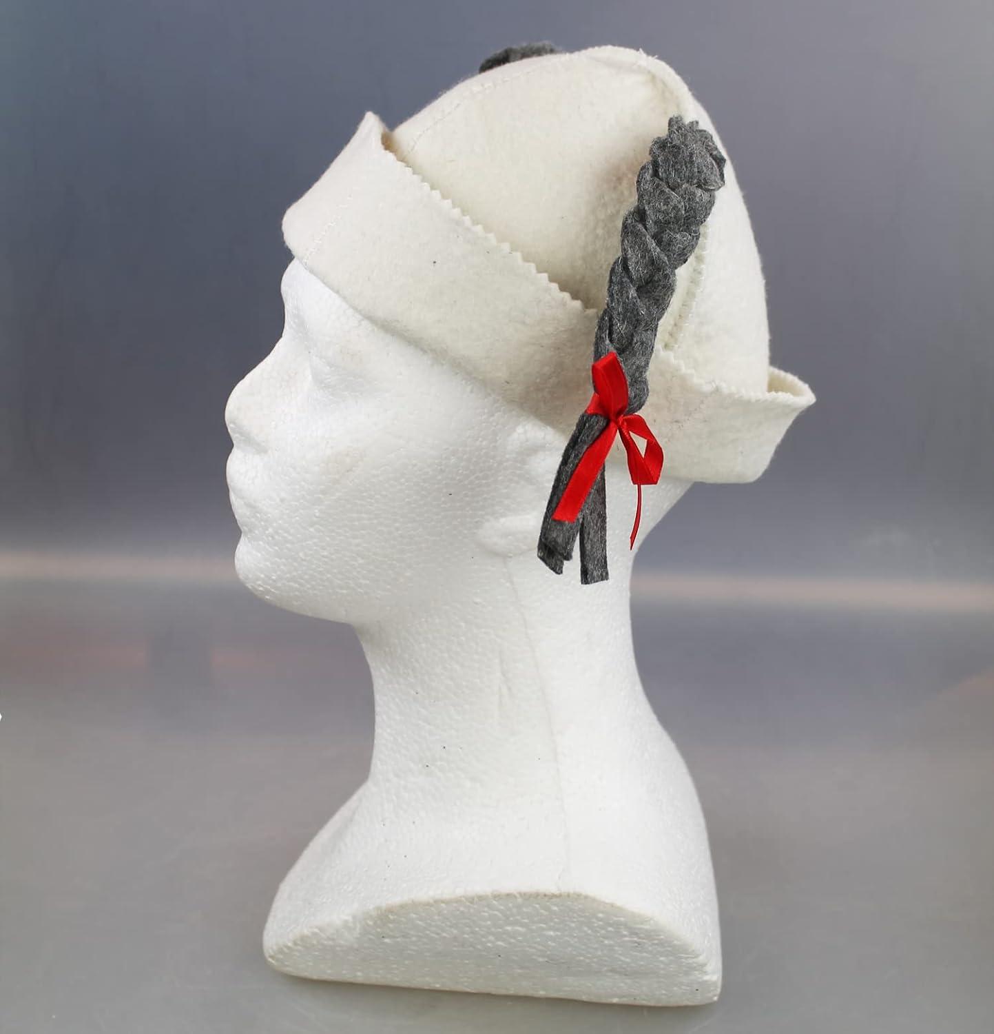 GMMH Sauna Hat - 100% Felt Braids Cap for Sauna and Spa | Comfortable ...