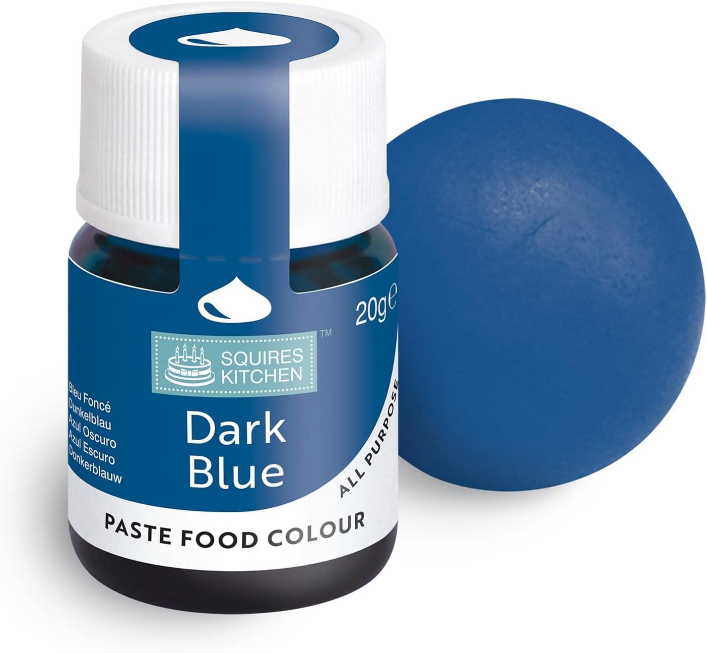 Squires Kitchen 20g Dark Blue Food Colouring Paste for Sugarpaste ...