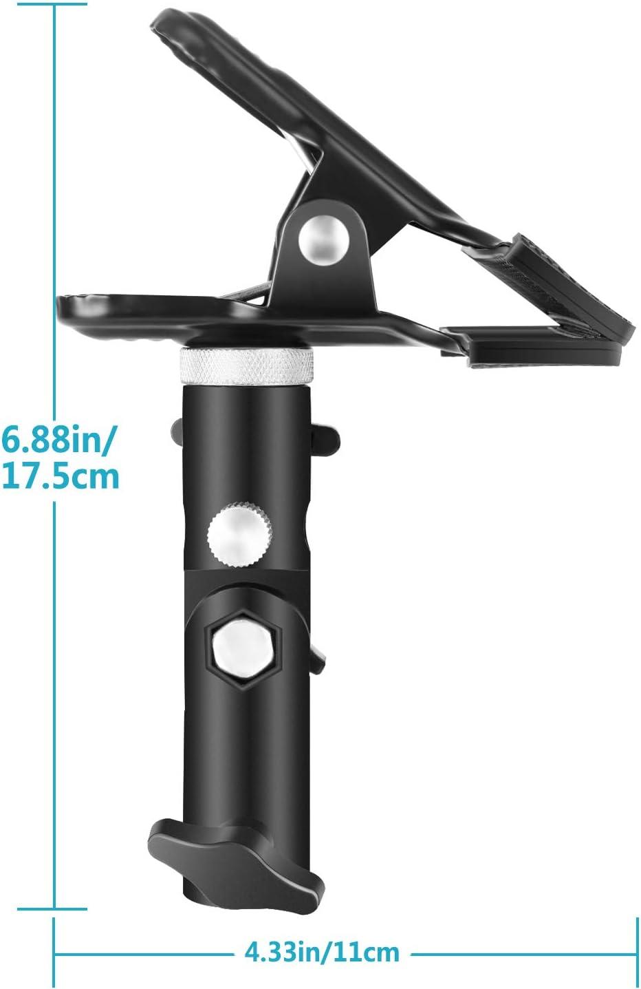 Neewer 2-Pack Heavy Duty Metal Clamp Holder with Cold Shoe Adapter for ...