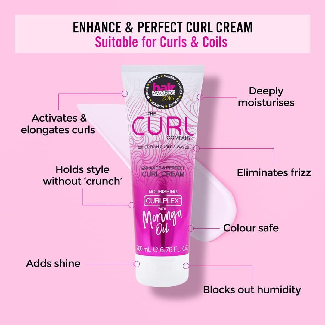 The Curl Company Enhance & Perfect Curl Cream 200ml with Curplex ...