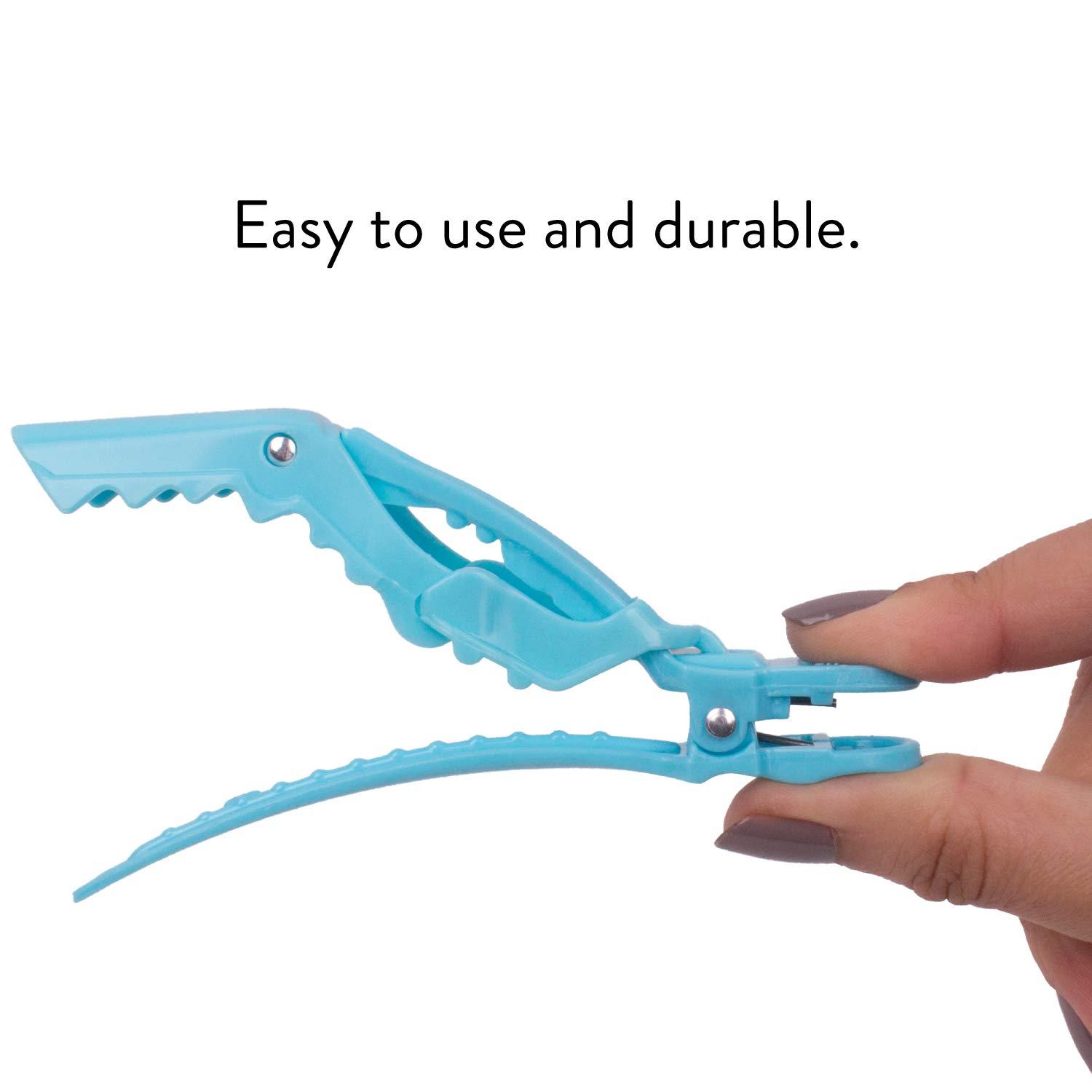 The Hair Shop Shark Clip (Sky Blue) | Enhanced Alligator Grip Clip | US ...