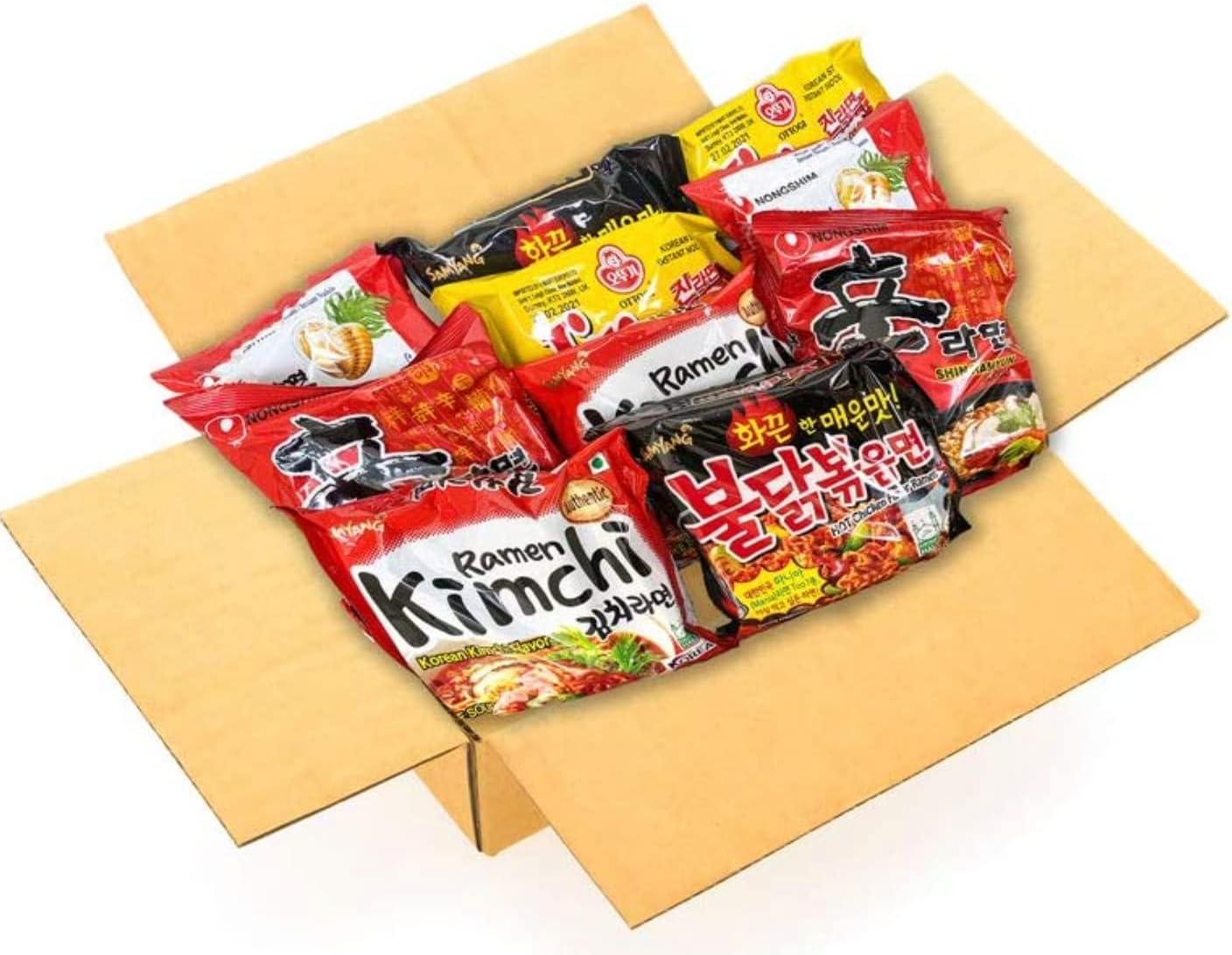 Korean Top Selling Ramen Noodle Mix Assorted Box (15 Pack) BY SPICEHUB ...