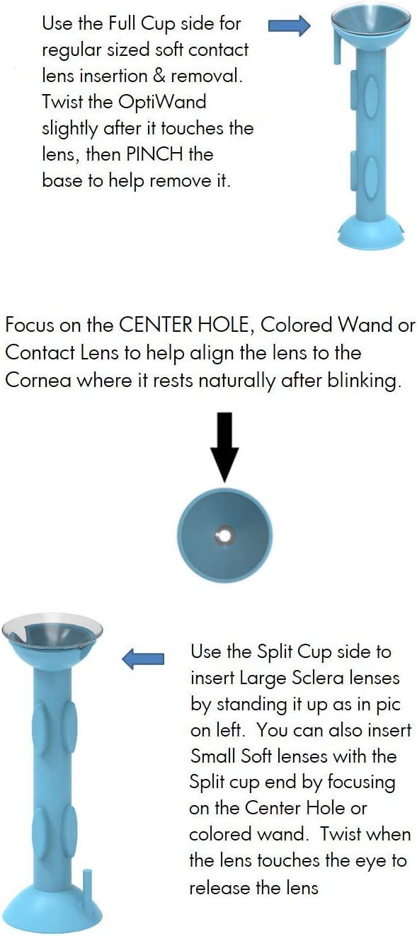 OptiWand Soft Contact Lens Insertion/Demoval Tool for Easy Soft Lens ...